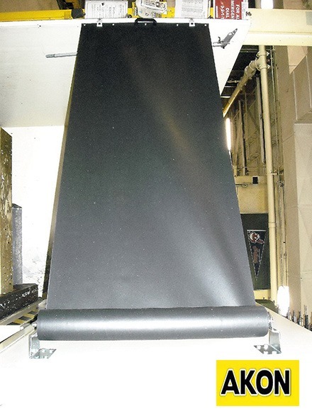 Roll Up Industrial Screen - AKON Skirting and Bellows