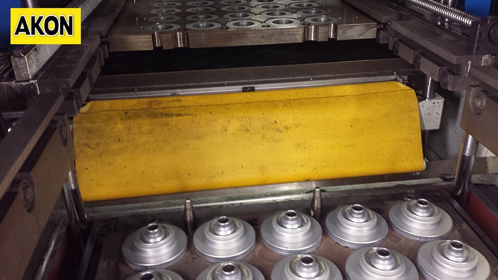 Industrial roller shades by AKON Skirting and Bellows