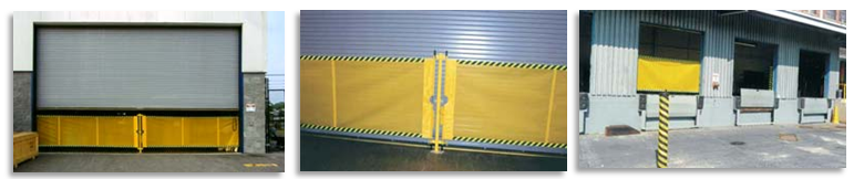 Industrial Retractable Barrier AKON Skirting and Bellows Model SB-3000